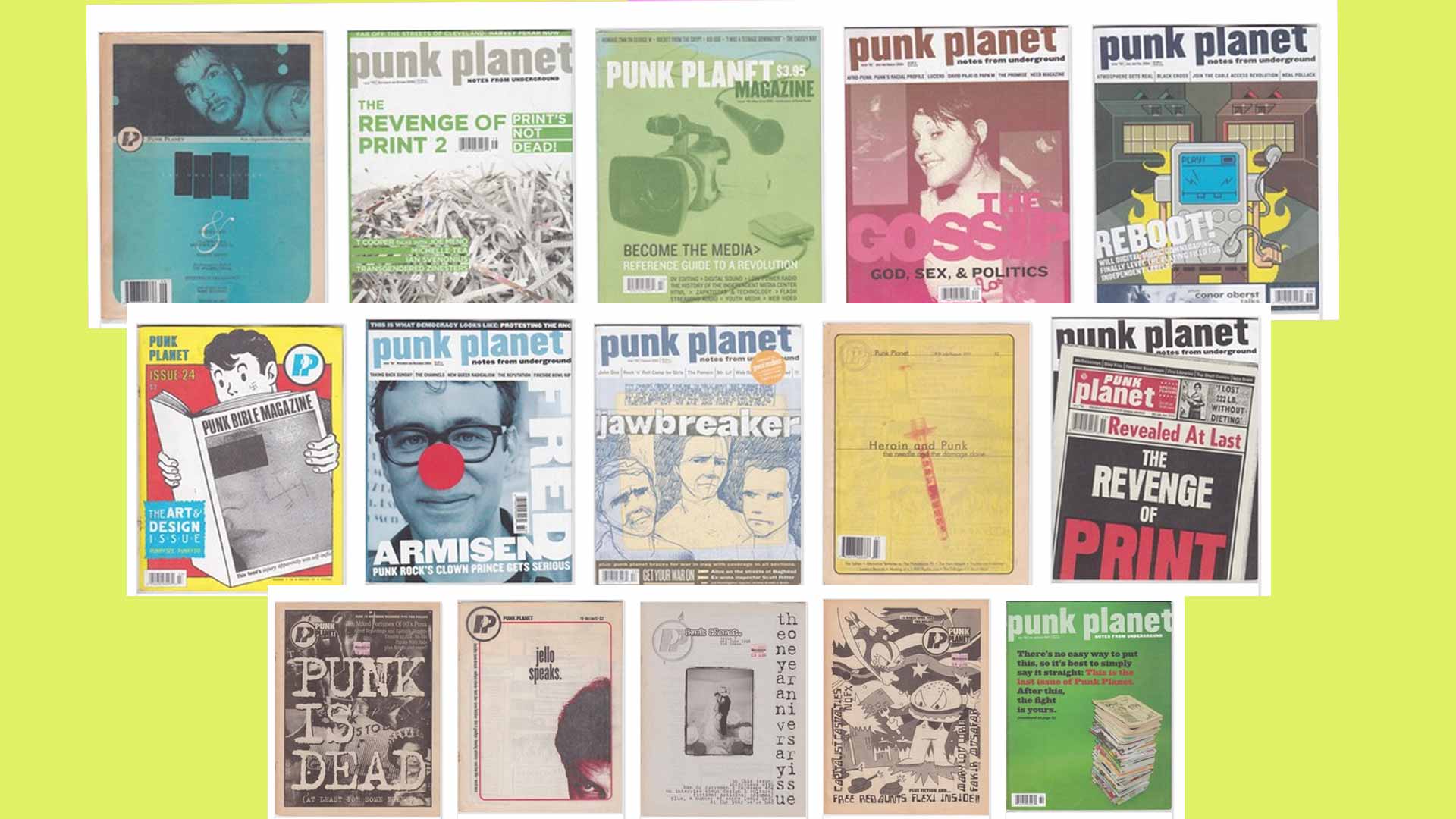Punk planet: el legendario fanzine fue digitalizado | Radiónica