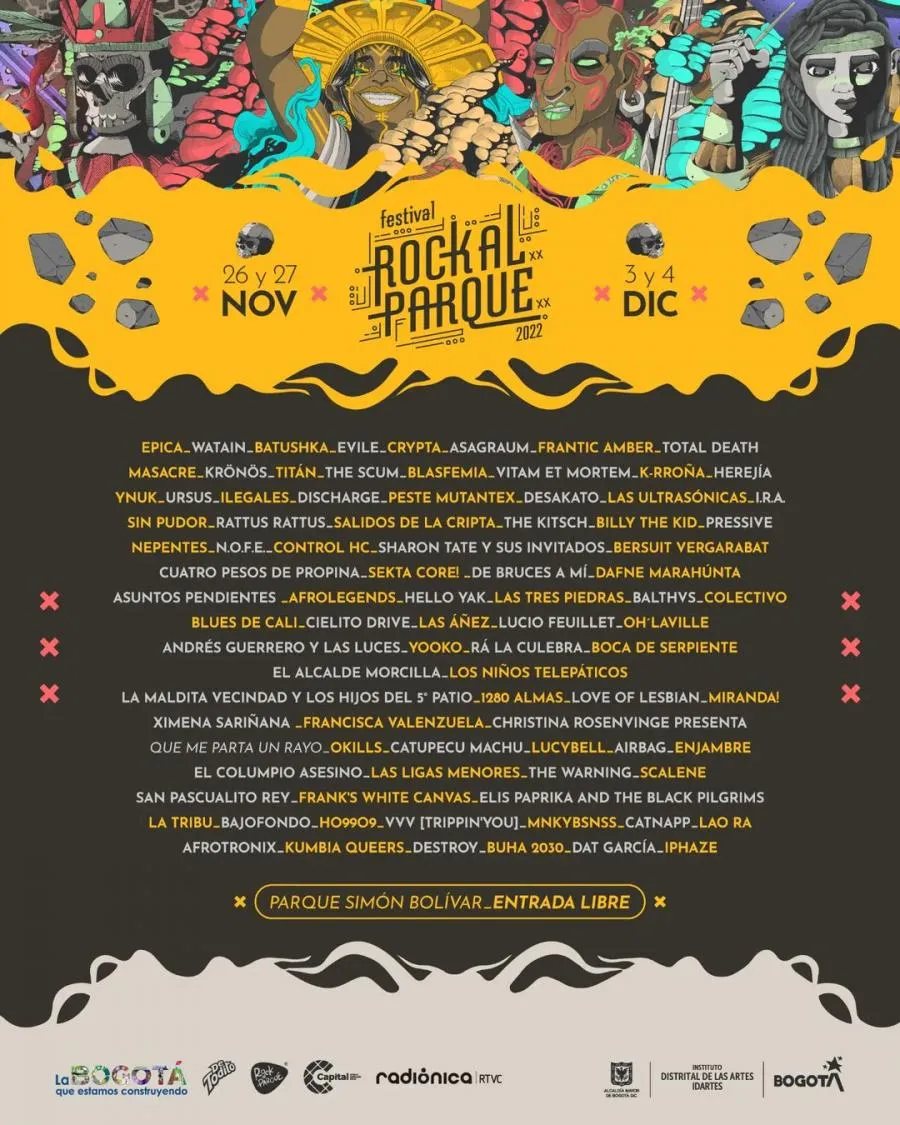 Movilidad para Rock al Parque 2022