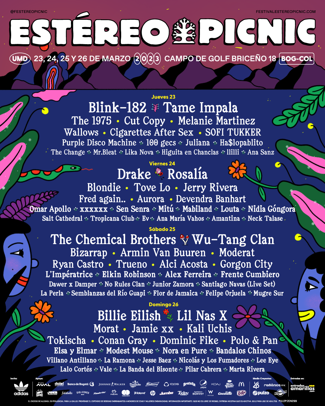 Festival Estéreo Picnic 2023: este es el cartel por días | Radiónica