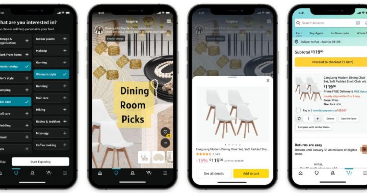 Amazon lanza Inspire, una ‘app’ parecida a TikTok