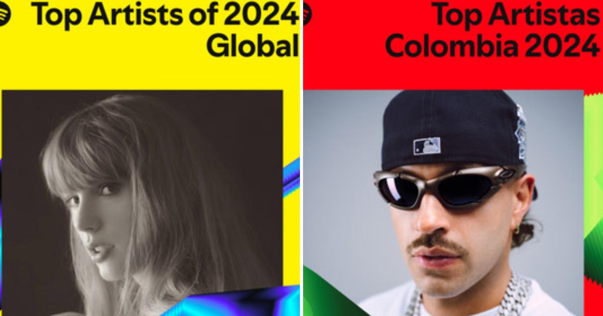 Los artistas más escuchados de Spotify en 2024