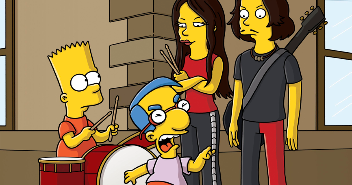 10 bandas de rock en Los Simpson